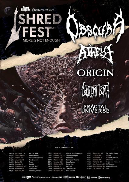 OBSCURA // announce SHRED FEST 2025 - OBSCURA