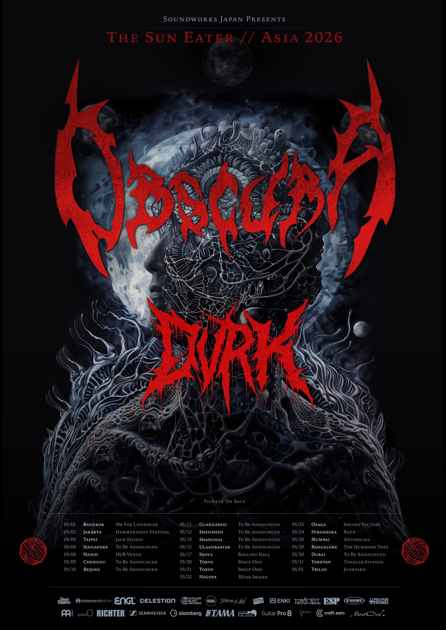 OBSCURA announce The Sun Eater // Asia 2026 Tour - OBSCURA